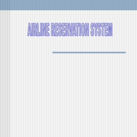 Airline Reservation System.PPT