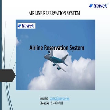 AIRLINE RESERVATION SYSTEM. | PPT