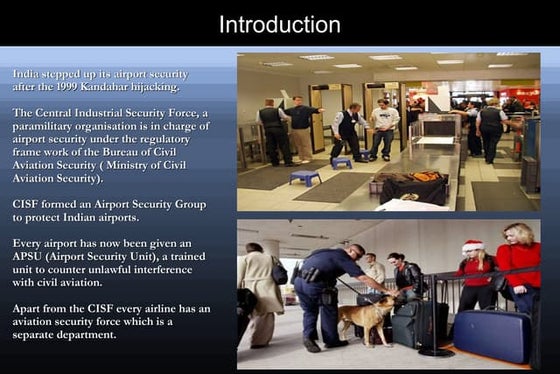 AVIATION SECURITY PRESENTATION | PPT | Air Travel | Travel Type