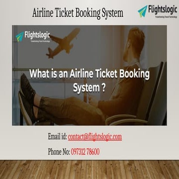 Airline Ticket Booking System | Flight Booking App | PPTX