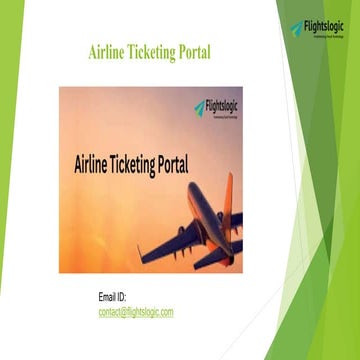 Airline Ticketing Portal | Flight Booking Portal Development | PPTX