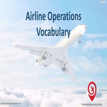 Airline vocabulary part 1 | PPTX