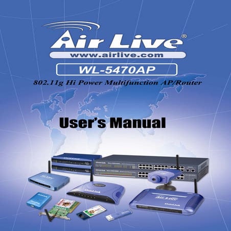 Air live wl-5470ap_manual | PDF