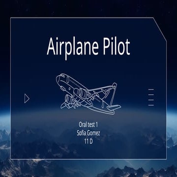 Airplane Pilot Career Information English Pptx