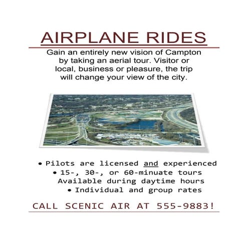 Airplane rides | DOCX