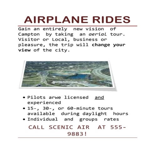 Airplane rides | DOCX | Air Travel | Travel Type