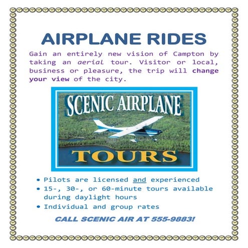 Airplane rides | DOCX