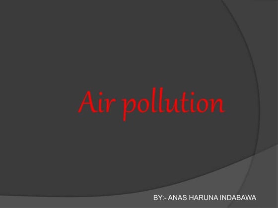 Air pollution control | PPT