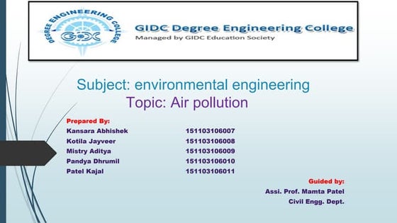 Air pollution control | PPT