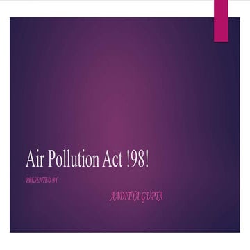 Air pollution(smita) | PPTX
