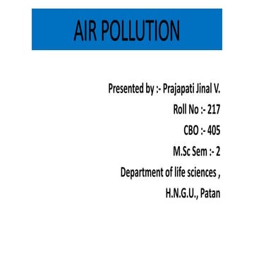 Air pollution | PPT