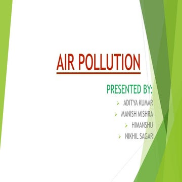Air pollution | PPTX