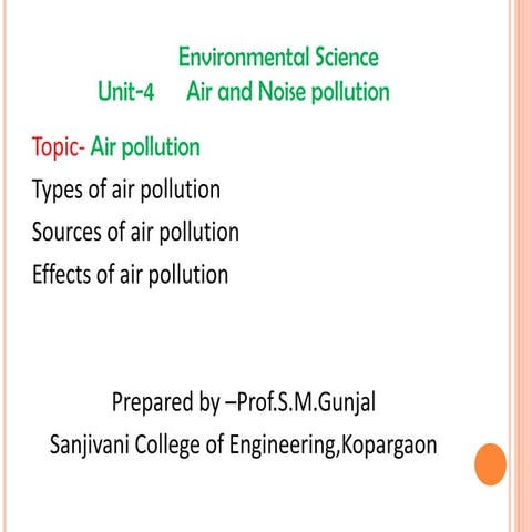Air pollution | PPT