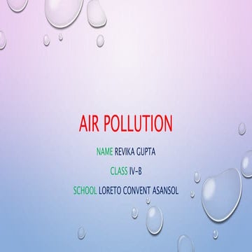 Air pollution PowerPoint slide | PPTX