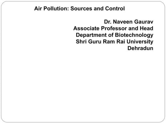 Air pollution | PPT