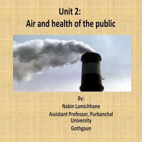 Air pollution and public health | PPTX