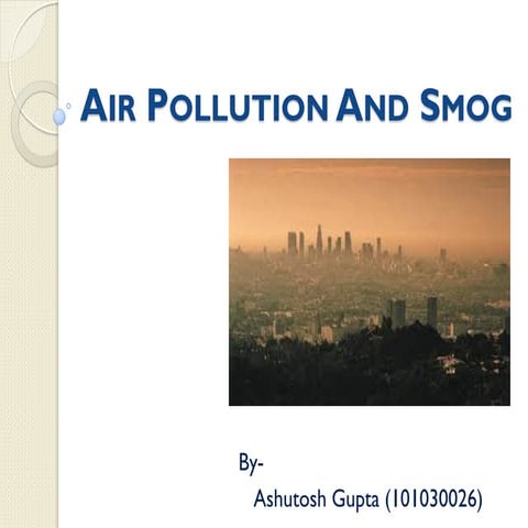 Air pollution and smog | PDF