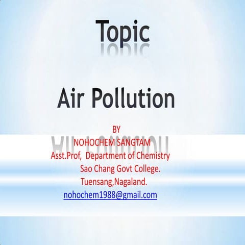 Air pollution concept | PPT