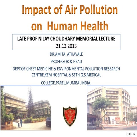 Air Pollution on Human Health | PPT