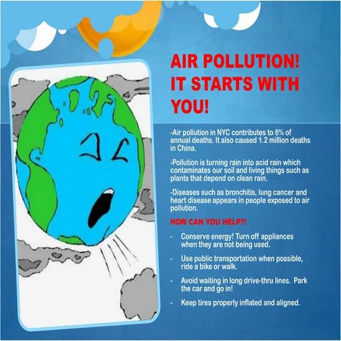 Air Pollution For Kids Poster