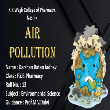 Air pollution || Environmental Science || Pollution || College Project ...