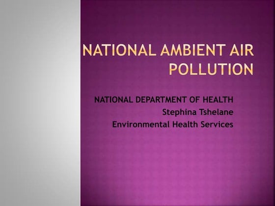 Monitoring of air pollution | PPT | Indoor Environmental Quality | Home ...