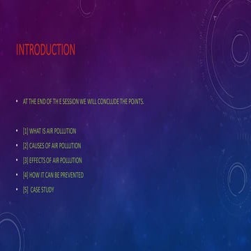 Air pollution : causes, effects and solutions of air pollution. | PPTX