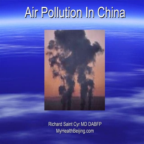AirPollutionChinaKids | PPT