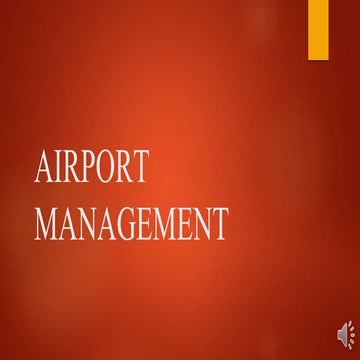 Airport management | PPTX