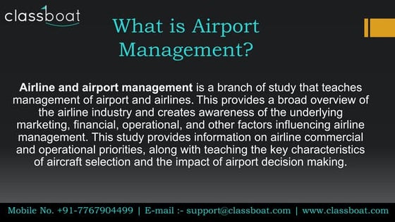A Beginner's Guide to BBA Airport Management Course | PPT