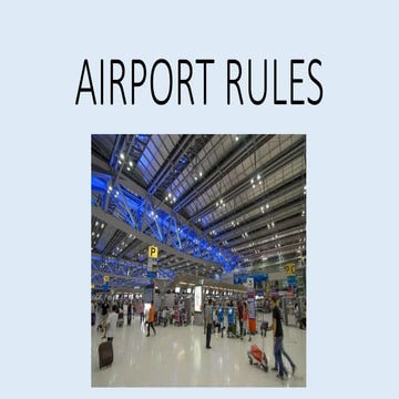 Airport rules | PPTX