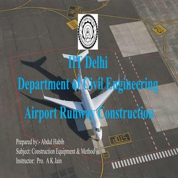 Airport runway construction | PDF