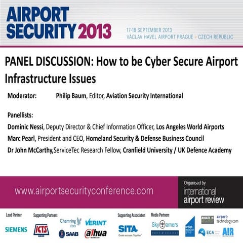 Airport security 2013 cyber security panel discussion | PPT