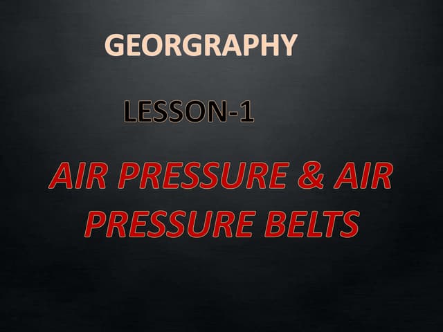 atmospheric pressure of class 7 | PPTX