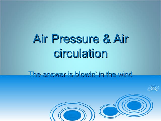 PRESSURE AND WINDS 11 CLASS GEOGRAPHY | PPTX | Weather | Science