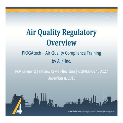 Air Quality Compliance Training 12-8-16 | PDF