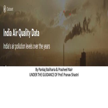 Air quality level data anylisis pre processing using r | PPT
