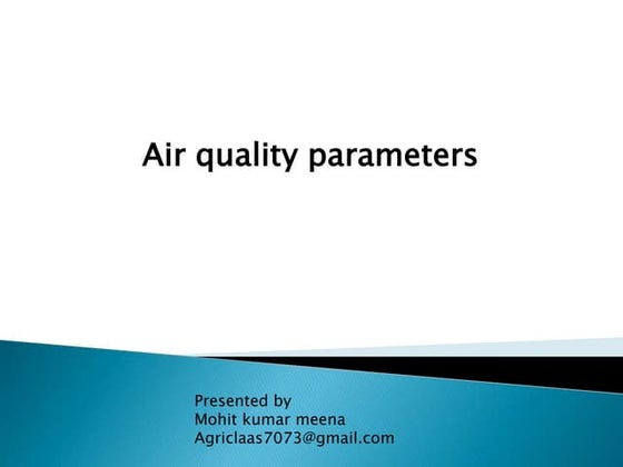 Monitoring of air pollution | PPT