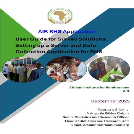 AIR RHS Application User Guide for Survey Solutions: Setting up a ...
