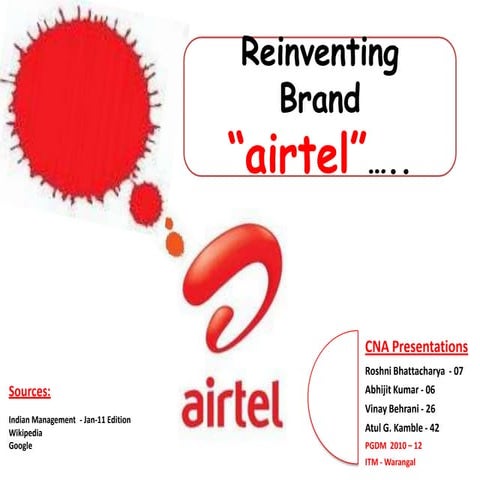 Airtel -brand change | PPTX