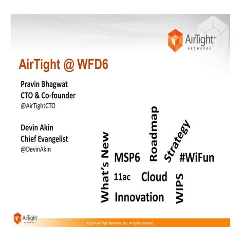 AirTight Networks Evolution - Cloud & MSP | PDF