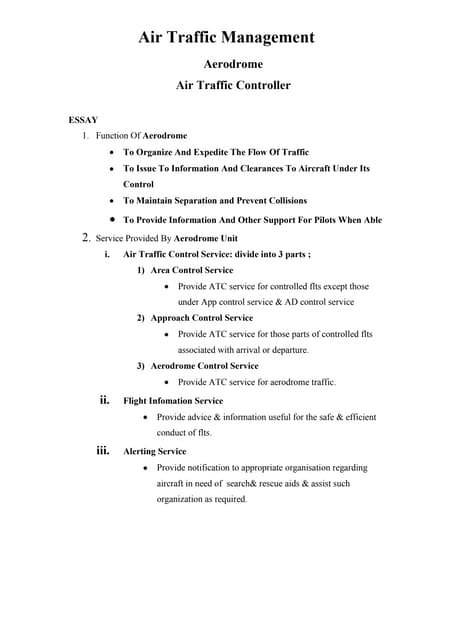 Air traffic control | PPTX