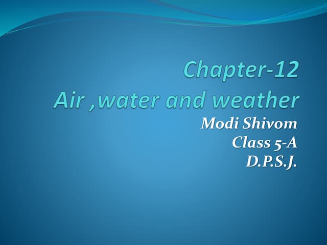 WATER CYCLE | PPTX | Weather | Science