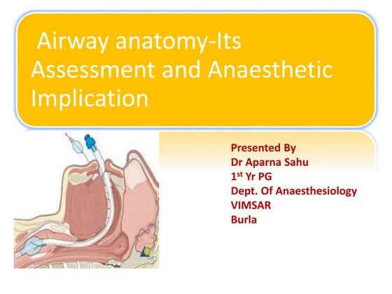 Airway assessment in anaesthesia | PPT