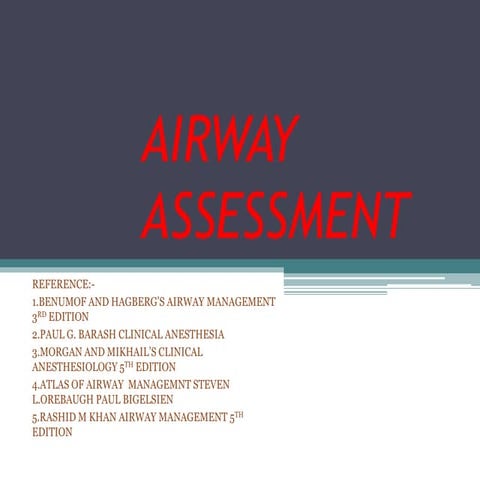 Airway assessment | PPT
