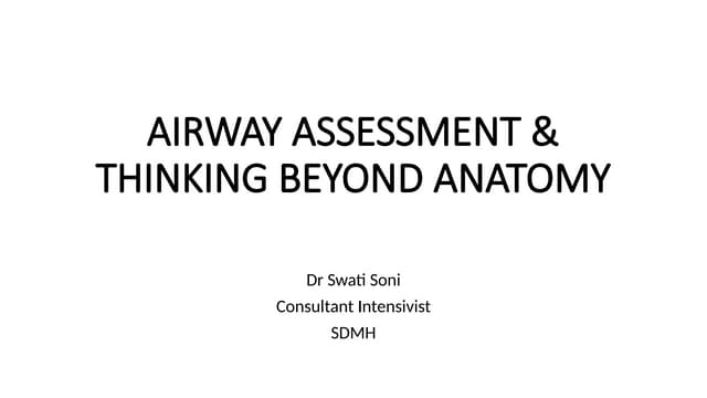Difficult airway | PPTX