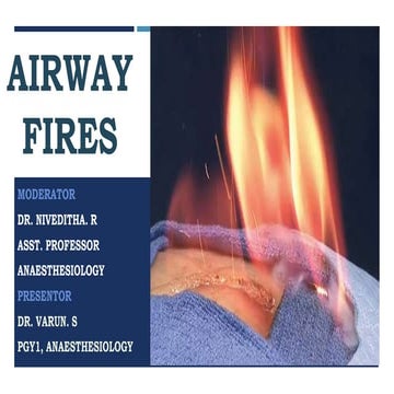 airway fires diagnosis and it's management | PPTX