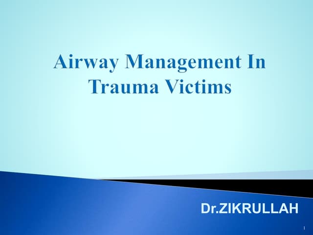 MANAGEMENT OF DIFFICULT AIRWAY