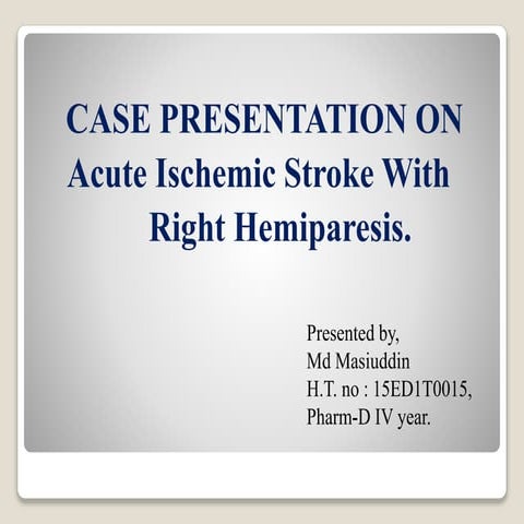 Stroke case study histrionics Vital signs | PPT
