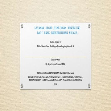 Ais bt-2-ddbk-layanan dasar bimbingan konseling abk | PPSX